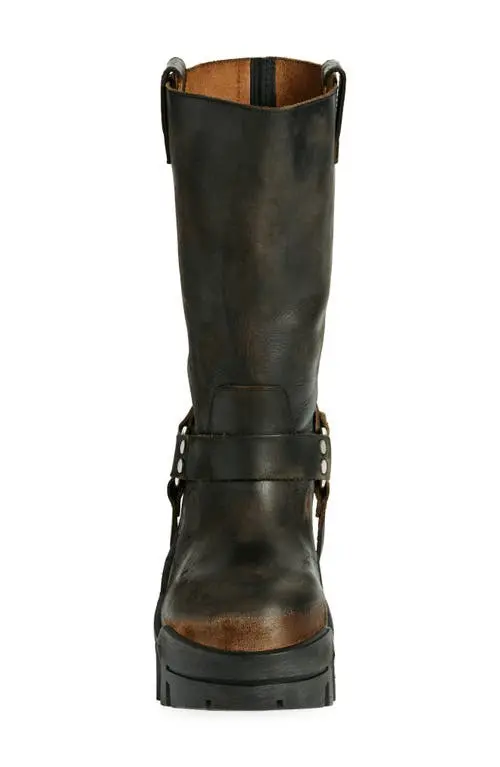 Balenciaga Bulldozer Harness Boots - 1021 Faded Black | Editorialist